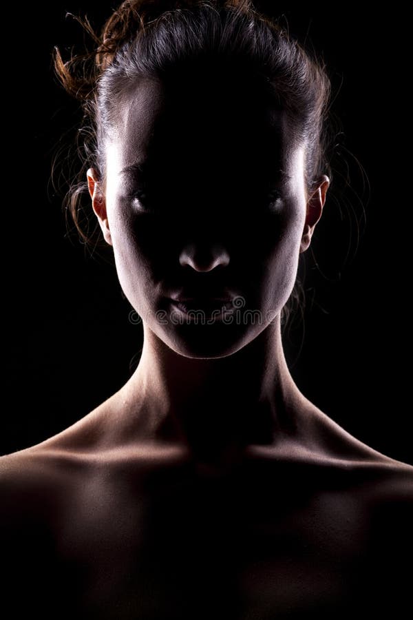 Face in shadow stock photo. Image of mystery, hush, face - 58711710