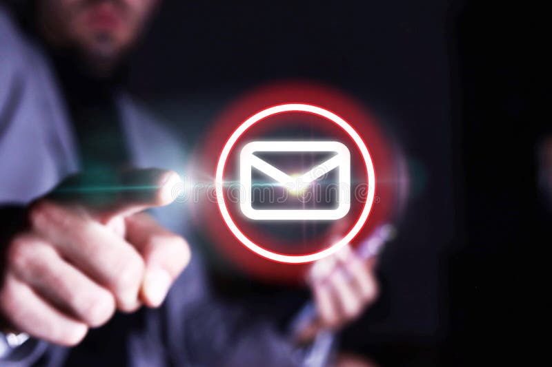 Unrecognizable Person Using Mobile Phone and Tapping Finger on Pop-up ...