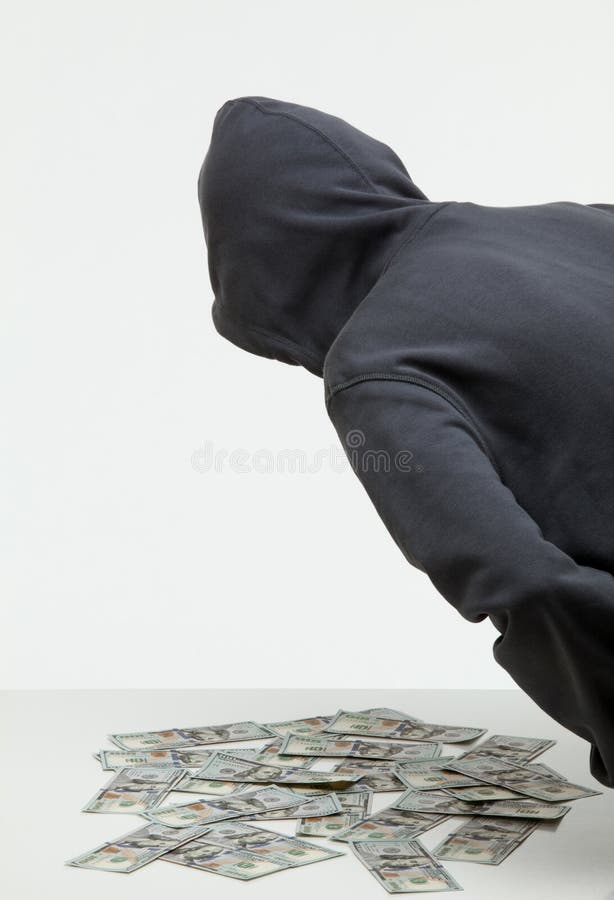 Robber stealing money stock photo. Image of property - 93100436