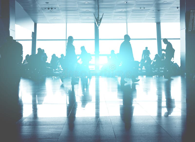 Unrecognizable Silhouettes of People Stock Image - Image of blur ...