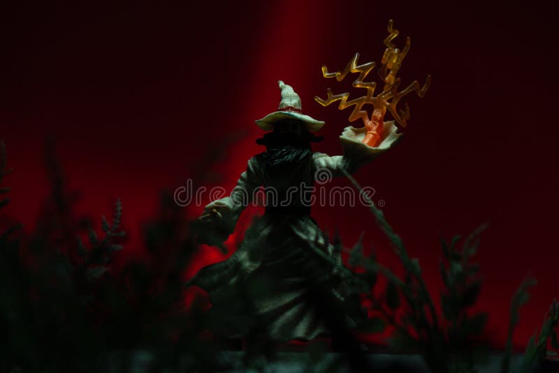 Wizard in a jungle stock photo. Image of fable, costume - 179967830