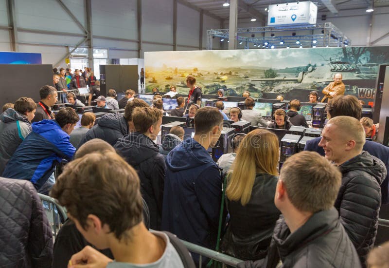 Wargaming Booth during CEE 2017 in Kiev, Ukraine Editorial Photography ...