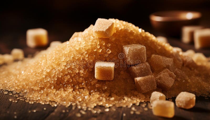 Unrefined Brown Sugar, AI Generated Stock Illustration - Illustration ...
