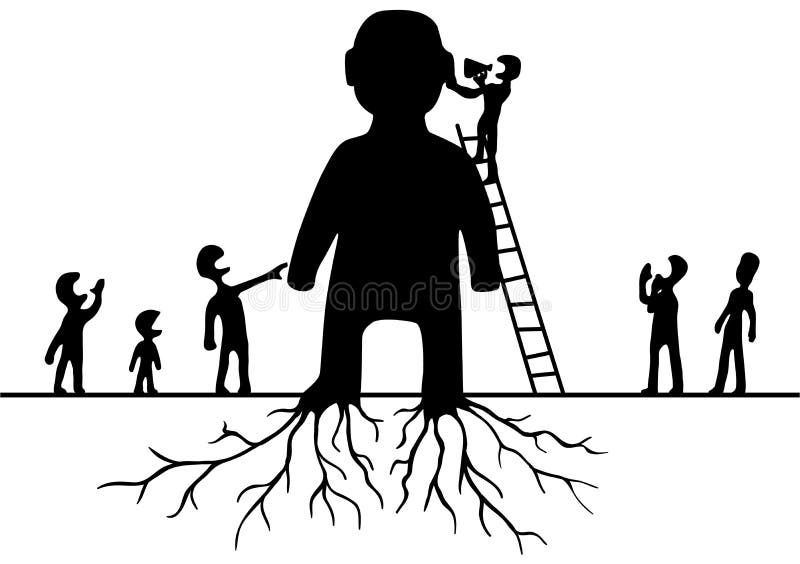 Unresponsive Rouse Silhouette Cartoon Stock Vector - Illustration of ...