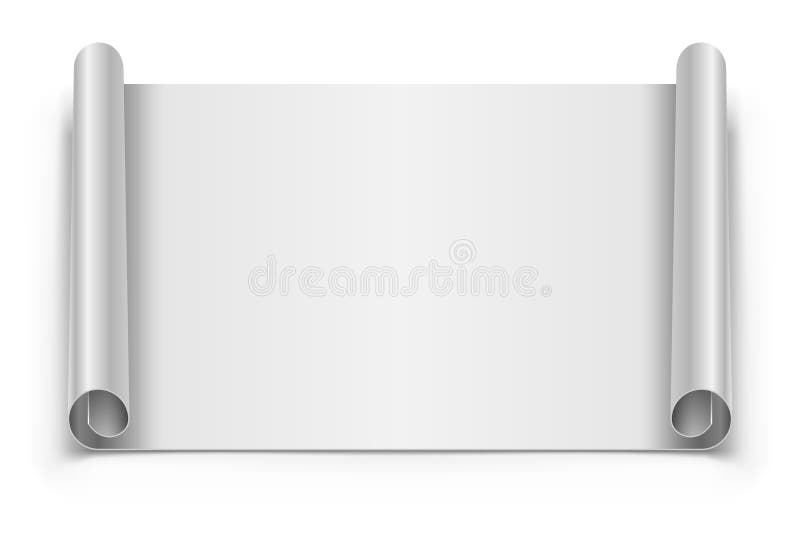 Unrolled Map Paper Sheet Template Stock Vector - Illustration of icon ...