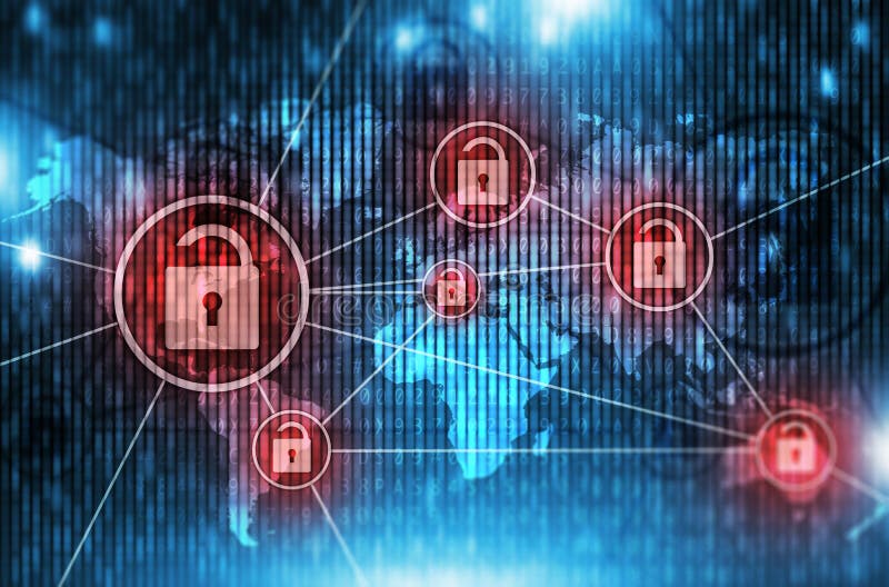 Unsafe Global Network stock photo. Image of internet - 83776994