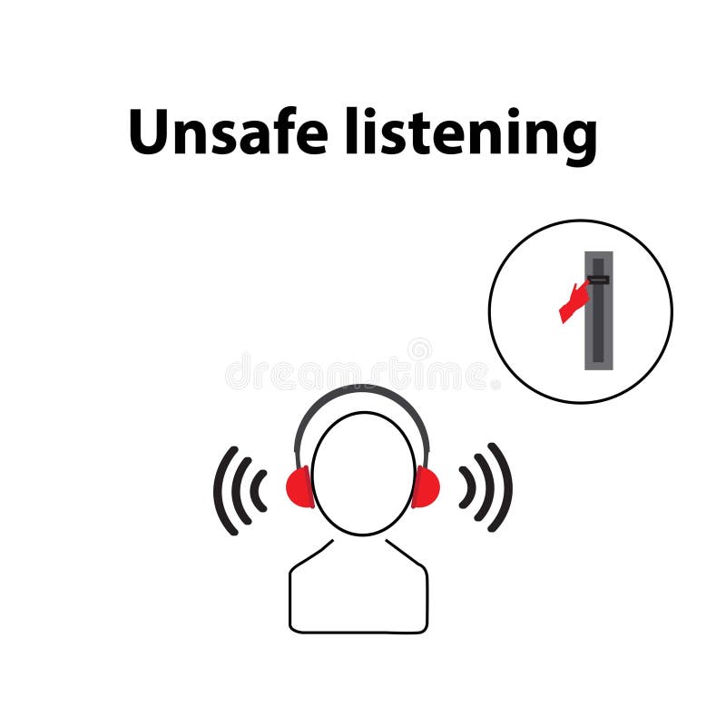Unsafe Listening Stock Illustrations – 5 Unsafe Listening Stock ...
