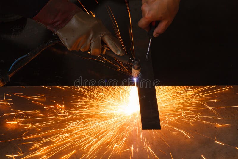 Unsafe Work - Using Plasma Cutting Machine without Safety Protection ...