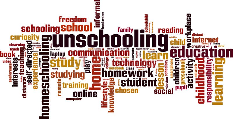 Unschooling word cloud stock vector. Illustration of chosen - 277290194