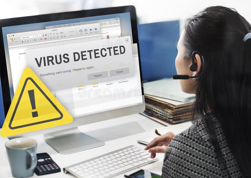 Unsecured Virus Detected Hack Unsafe Concept Stock Photo - Image of ...