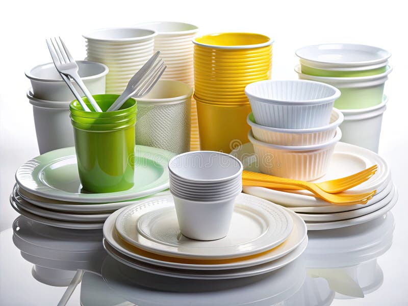 The Unseen Environmental Toll of Disposable Plastic Tableware a Visual ...