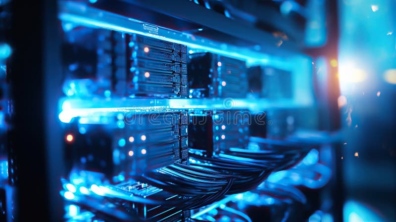 Unseen Pulse of Progress: Server Racks Operating at the Core of an ...