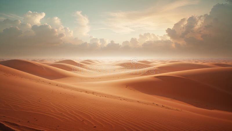 A Unseen Scene on a Distant Planet, Covered in Golden Sand that ...
