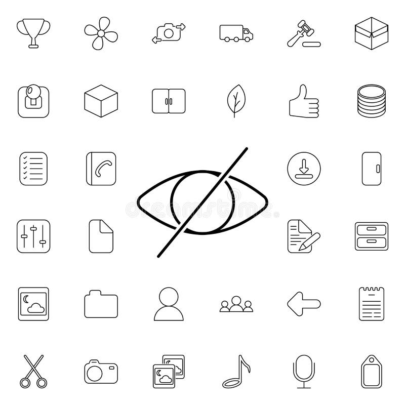 Unseen Icon Stock Illustrations – 668 Unseen Icon Stock Illustrations ...