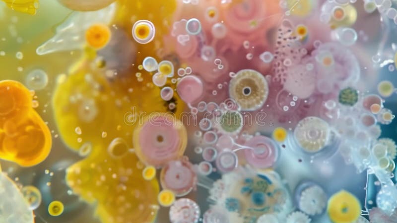 Microscopic Bacteria Under Magnifying Glass Stock Video - Video of ...