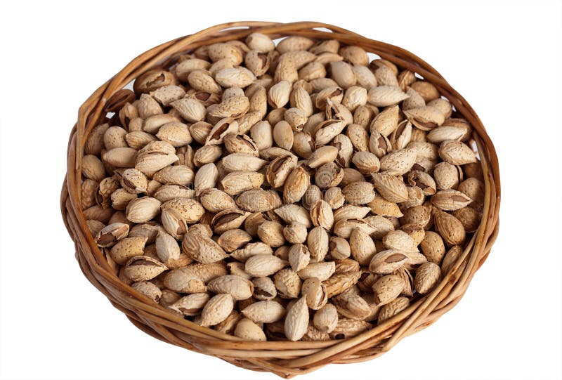 Unshelled almonds stock image. Image of eating, nutrition - 7254745