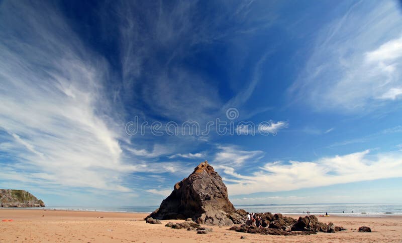 Unspoilt beach landscape stock image. Image of holidays - 3618187
