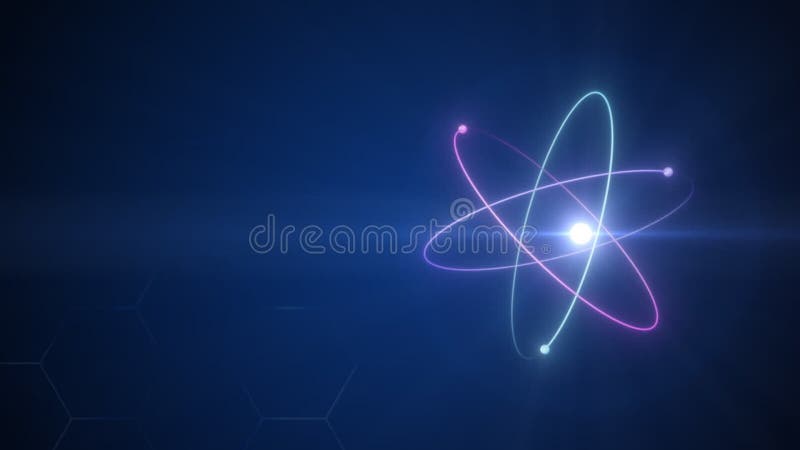 Unstable Atom Nucleus with Electrons Spinning Around it Technology ...