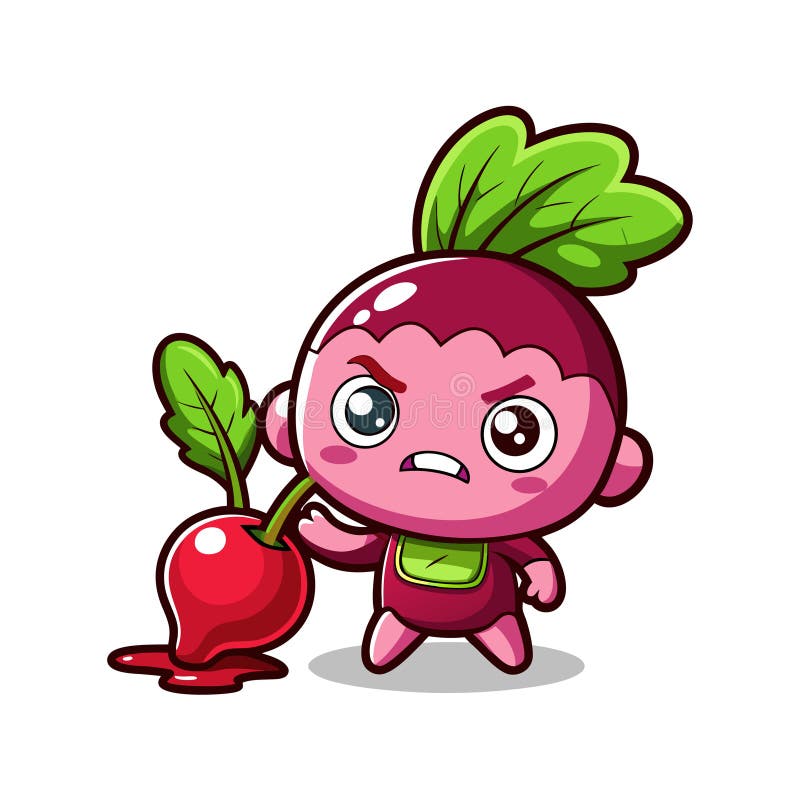 Unstable Beetroot Vegetable Food Illustration Stock Illustration ...