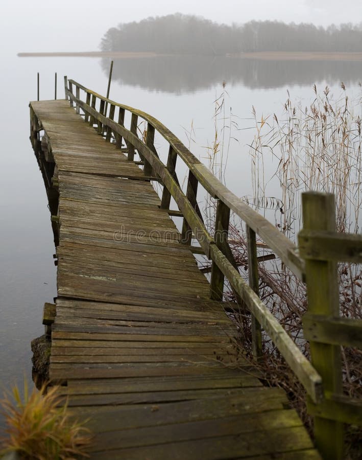 Unstable Bridge stock image. Image of lake, unstable, wooden - 4138837