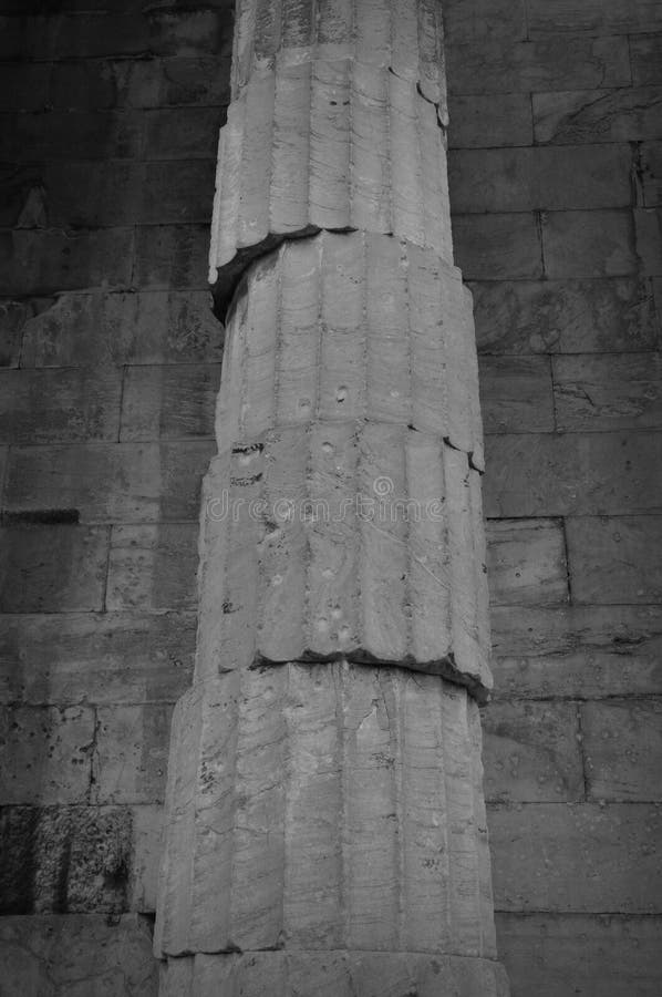 Unstable column stock photo. Image of eroded, greek, carved - 46809516
