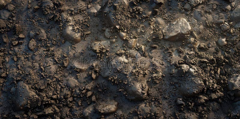 Unstable Ground. Chaotic Soil Texture Concept Stock Illustration ...