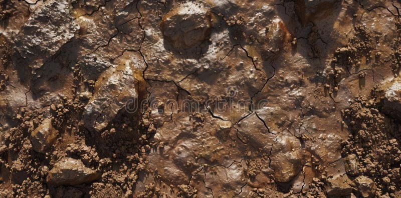 Unstable Ground. Unorganized Soil Texture Concept Stock Illustration ...