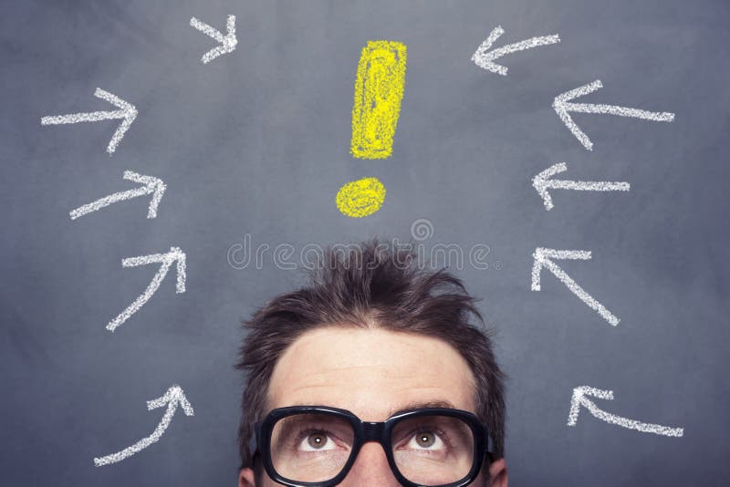 Unstable Man stock image. Image of concept, curious, business - 55163949