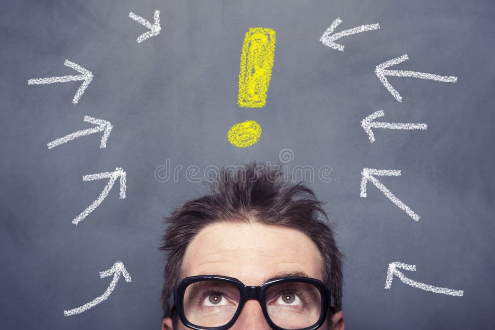 Unstable Man stock image. Image of concept, curious, business - 55163949
