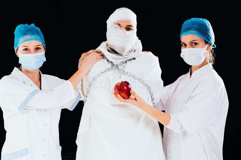 Unstable Man in Straitjacket Stock Image - Image of specialist, surgery ...