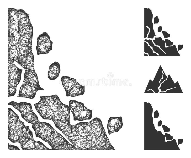 Rock Stones Set Vector Illustration Collection Stock Vector ...
