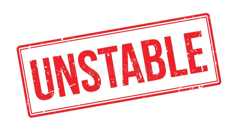 Unstable rubber stamp stock illustration. Illustration of ambiguous ...
