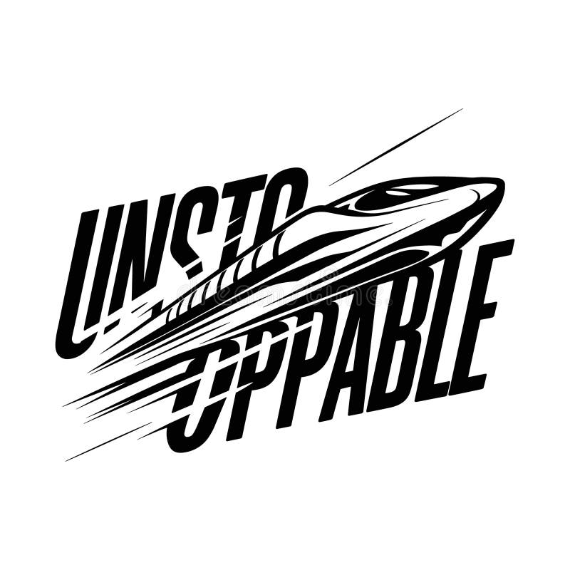 Unstoppable High-Speed Train Design Stock Illustration - Illustration ...