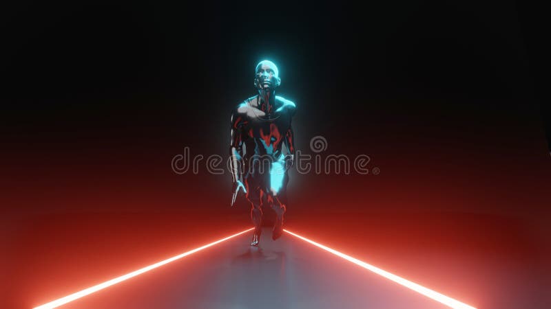 Unstoppable Runner on the Track Stock Illustration - Illustration of ...