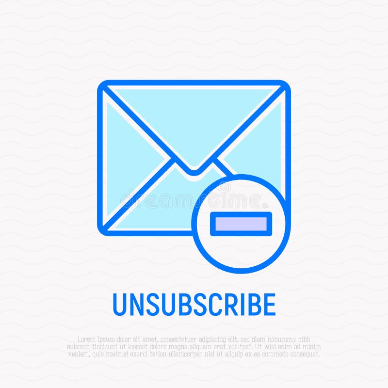 Unsubscribe Stock Illustrations – 354 Unsubscribe Stock Illustrations ...