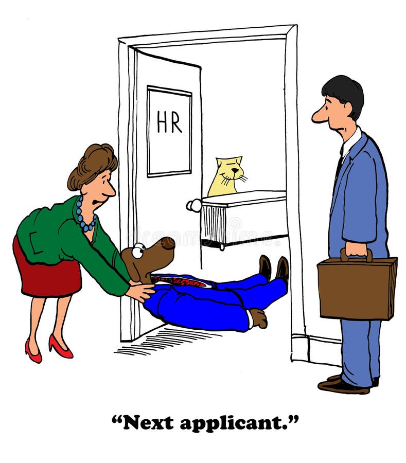 Unsuccessful Job Interview stock illustration. Illustration of business ...