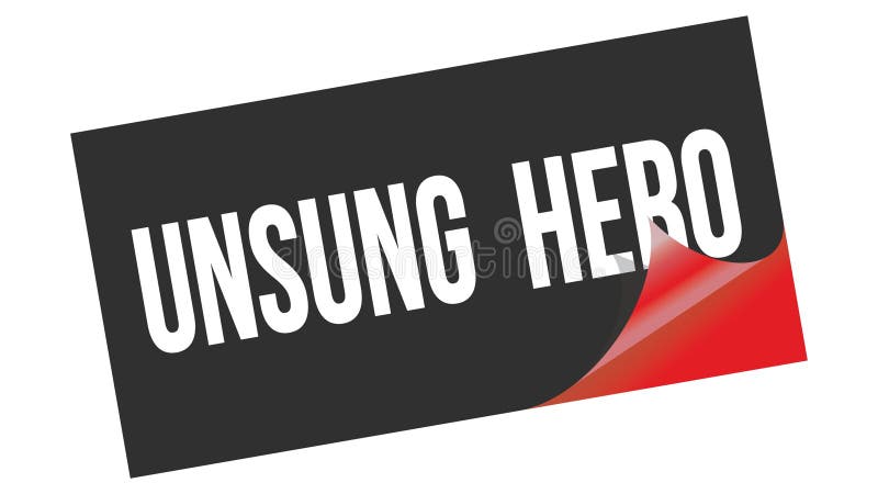 UNSUNG HERO Text Written in a Blue Speech Bubble Stock Illustration ...