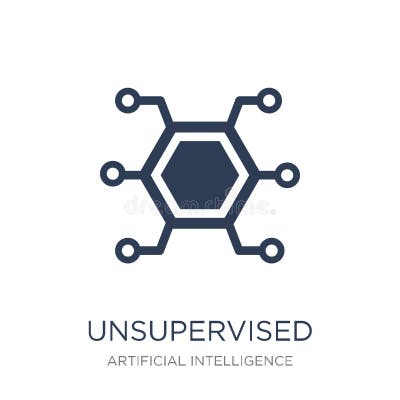 Unsupervised Learning Icon. Trendy Flat Vector Unsupervised Lear Stock ...