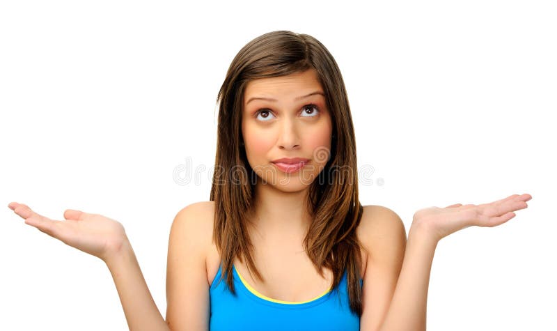 Unsure Gesture from Pretty Woman Stock Image - Image of questioning ...