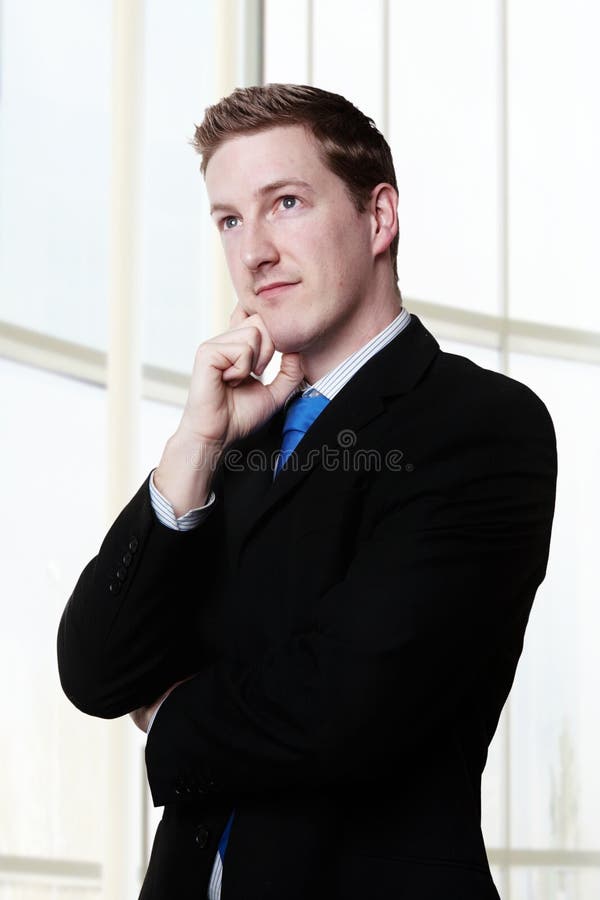 Unsure about the Work at Hand Stock Photo - Image of business, pensive ...