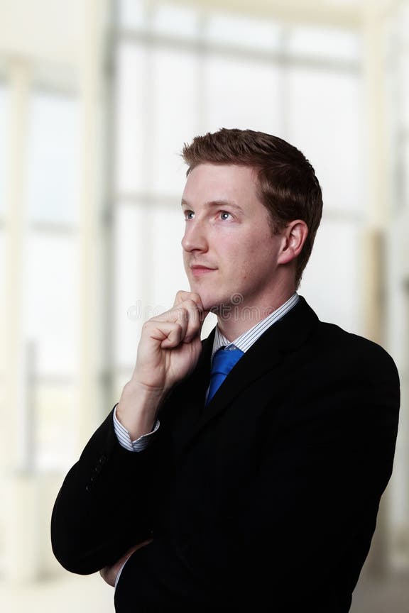 Unsure about the Work at Hand Stock Image - Image of portrait, business ...