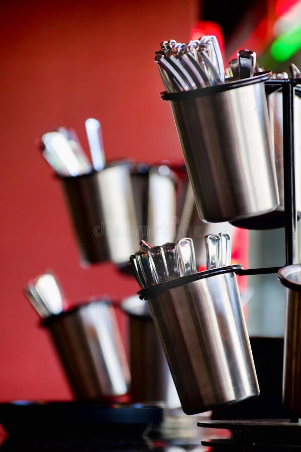 Untensils stock photo. Image of dining, silverware, holder - 100877158