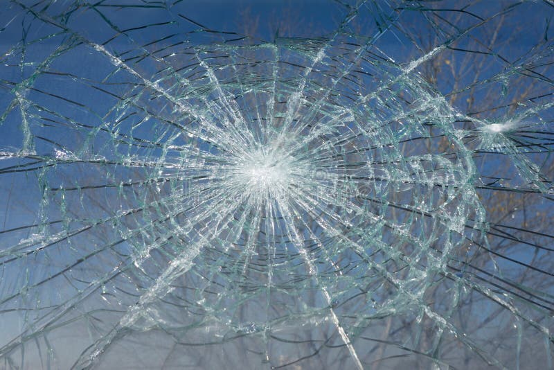 Glas-Satz Der Zerbrochenen Fensterscheibe Vektor Abbildung ...