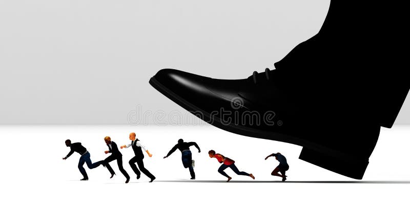 Unterdrückung stock abbildung. Illustration von unterwerfung - 82085873
