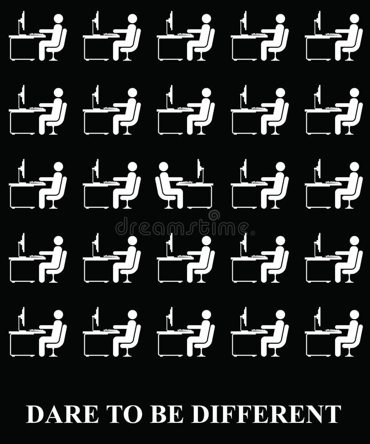 Unterschiedlich vektor abbildung. Illustration von unterschiedlich ...