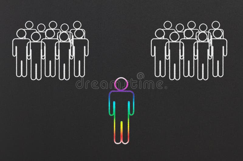 Unterschiedlich stock abbildung. Illustration von konformist - 40701326