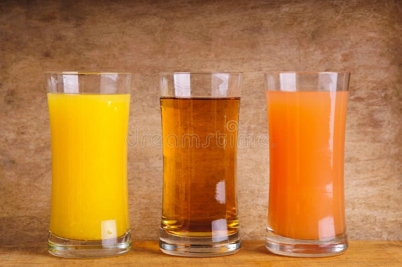 Unterschiedlicher Saft Im Glas Stockfoto - Bild von frisch ...