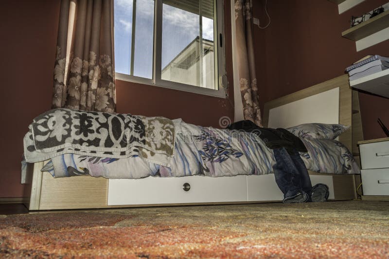 Untidy house stock photo. Image of indoor, untidy, wibdow - 111782564