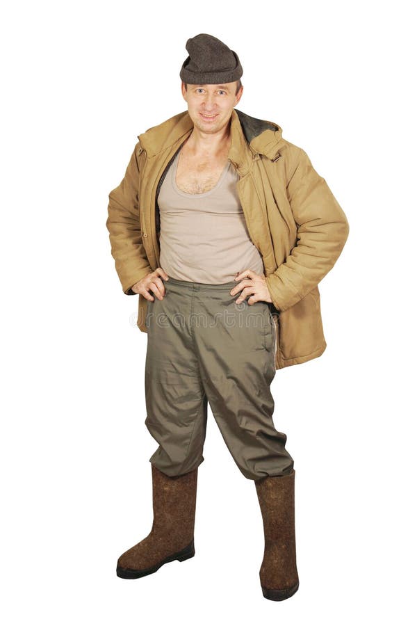 Untidy Man In A Winter Clothes Stock Image - Image of mate, full: 28708149