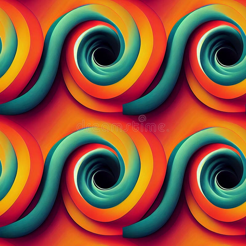 Psychedelic Swirls and Curves, Bright Colors and Fluid Lines To Create ...
